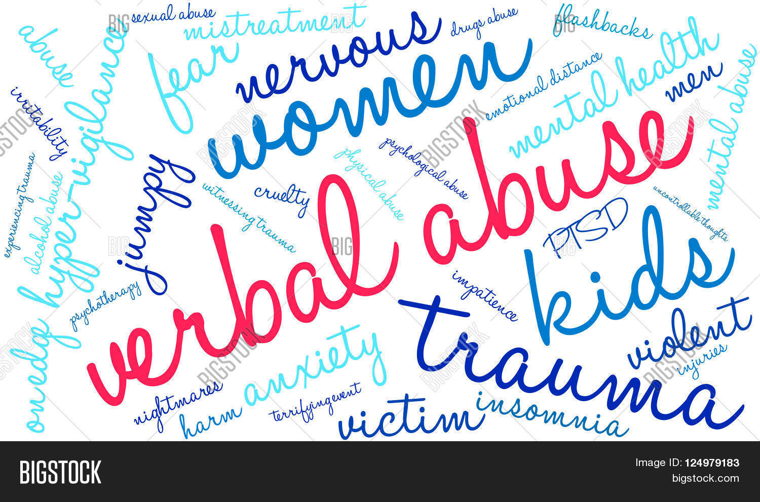 Abuse Word Cloud Vector & Photo (Free Trial) | Bigstock