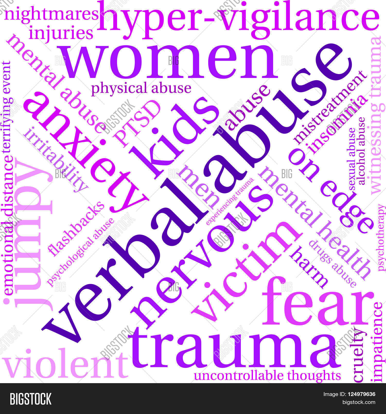 Abuse Word Cloud Vector & Photo (Free Trial) | Bigstock