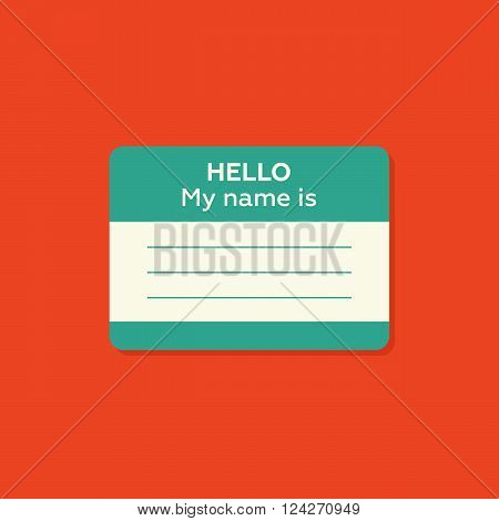 Hello My Name Card Vector & Photo (Free Trial) | Bigstock