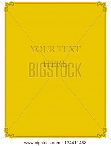 Simple Yellow Vector Vector & Photo (Free Trial) | Bigstock