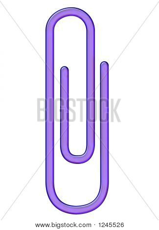 Paper Clip Purple Image & Photo (Free Trial) | Bigstock