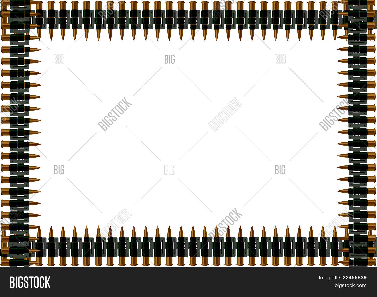 Machine-gun Belt Vector & Photo (Free Trial) | Bigstock