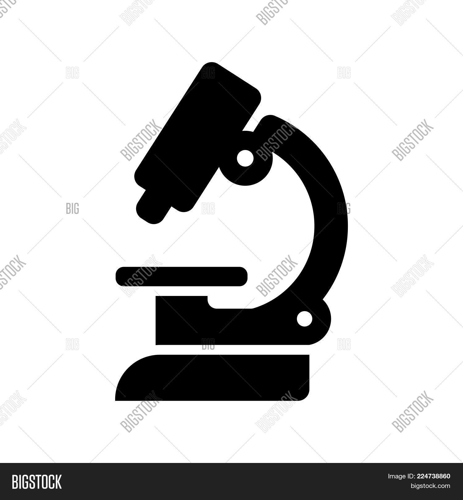 Microscope Icon Vector & Photo (Free Trial) | Bigstock
