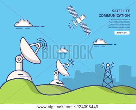 Satellite Communication Animation