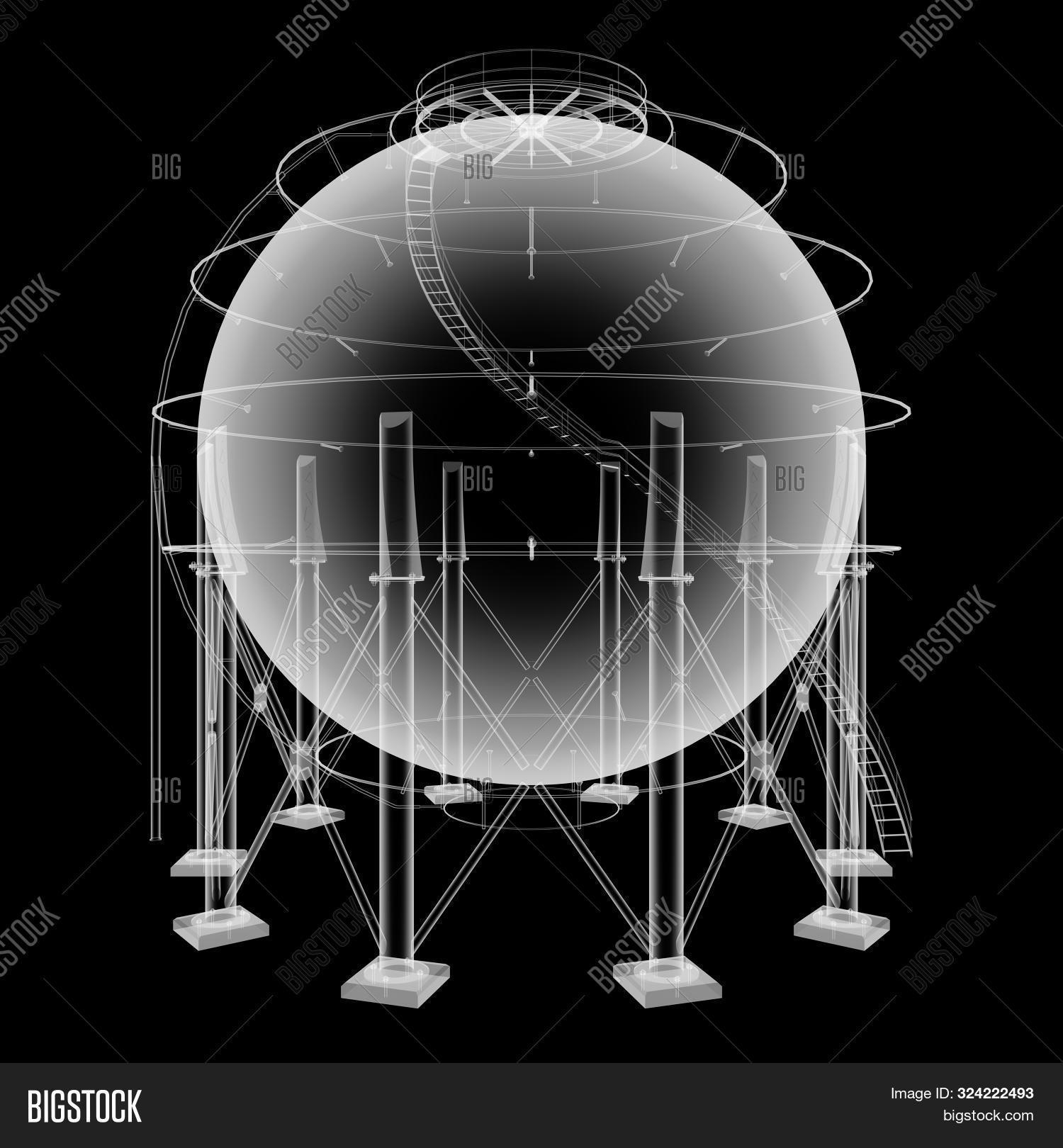 Round Oil Gas Tank. X- Image & Photo (Free Trial) | Bigstock