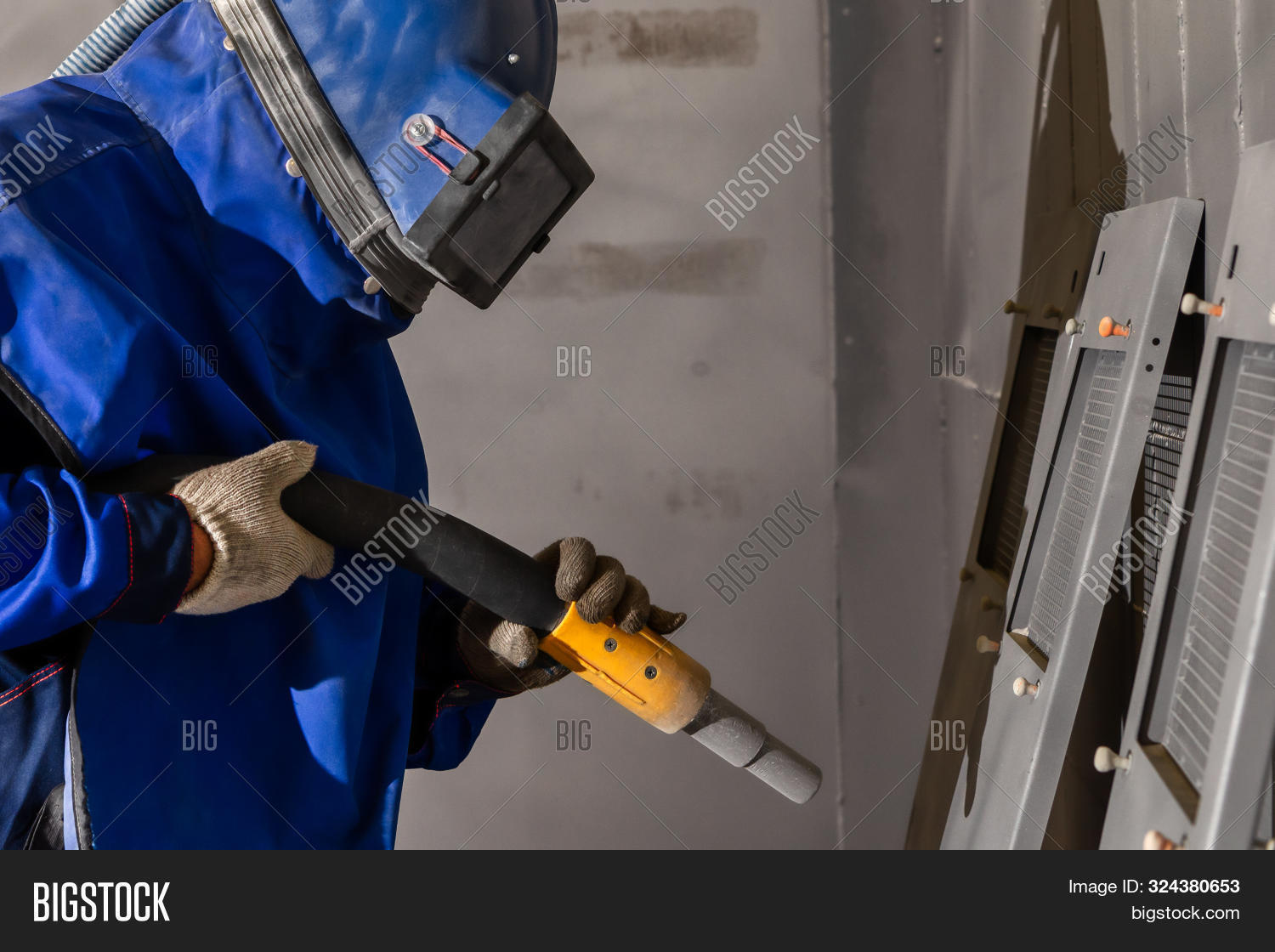 Operator Sandblasting Image & Photo (Free Trial) | Bigstock