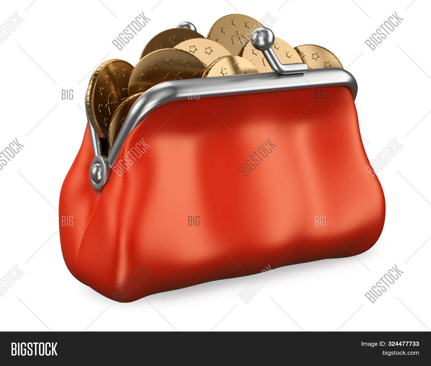3d Purse Full Money Image & Photo (Free Trial) | Bigstock