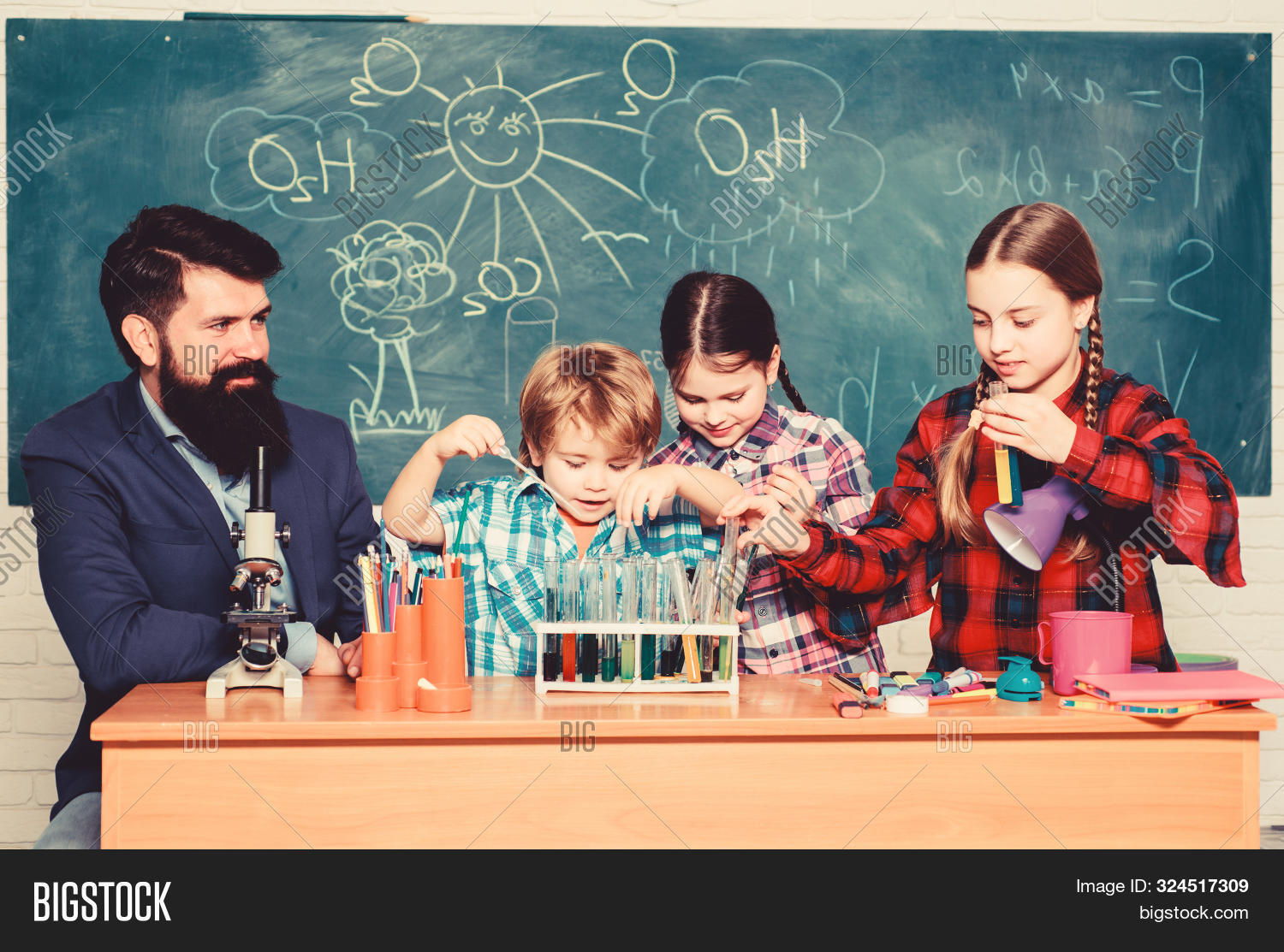 School Kids Scientist Image & Photo (Free Trial) | Bigstock
