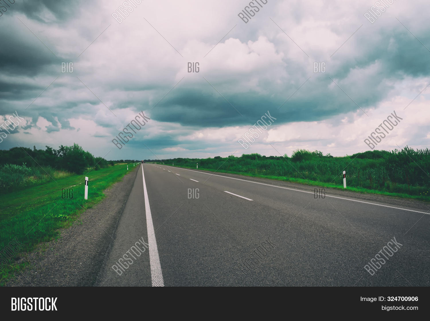 Highway Going Horizon Image & Photo (Free Trial) | Bigstock