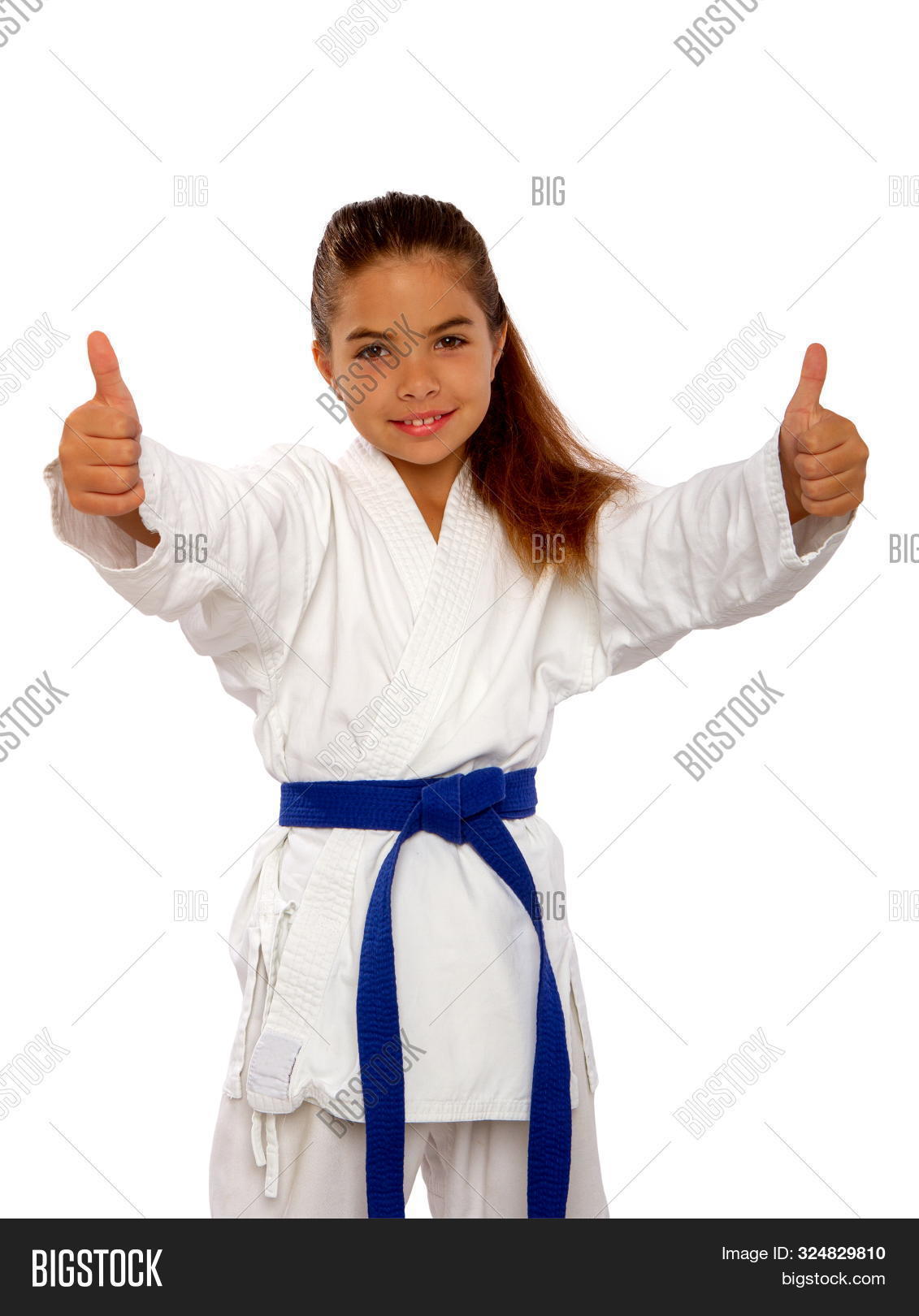 Little Karate Girl Image & Photo (Free Trial) | Bigstock