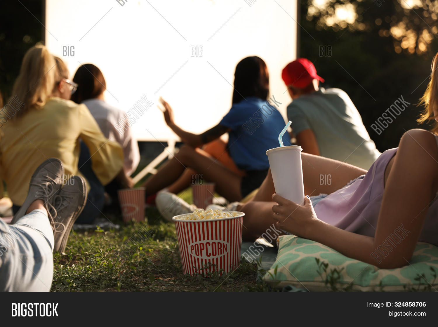 Young People Popcorn Image & Photo (Free Trial) | Bigstock