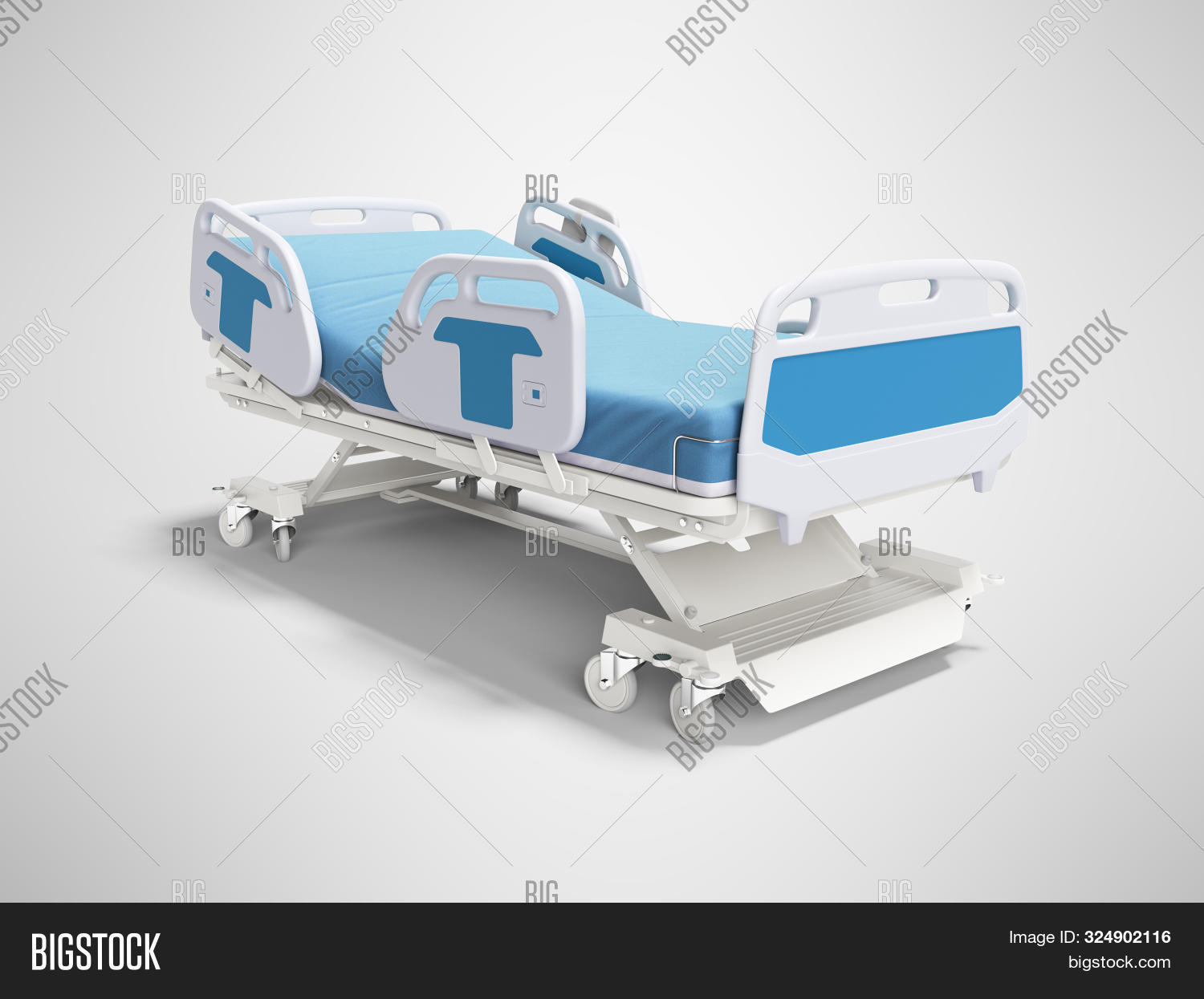 Blue Hospital Bed Image & Photo (Free Trial) | Bigstock
