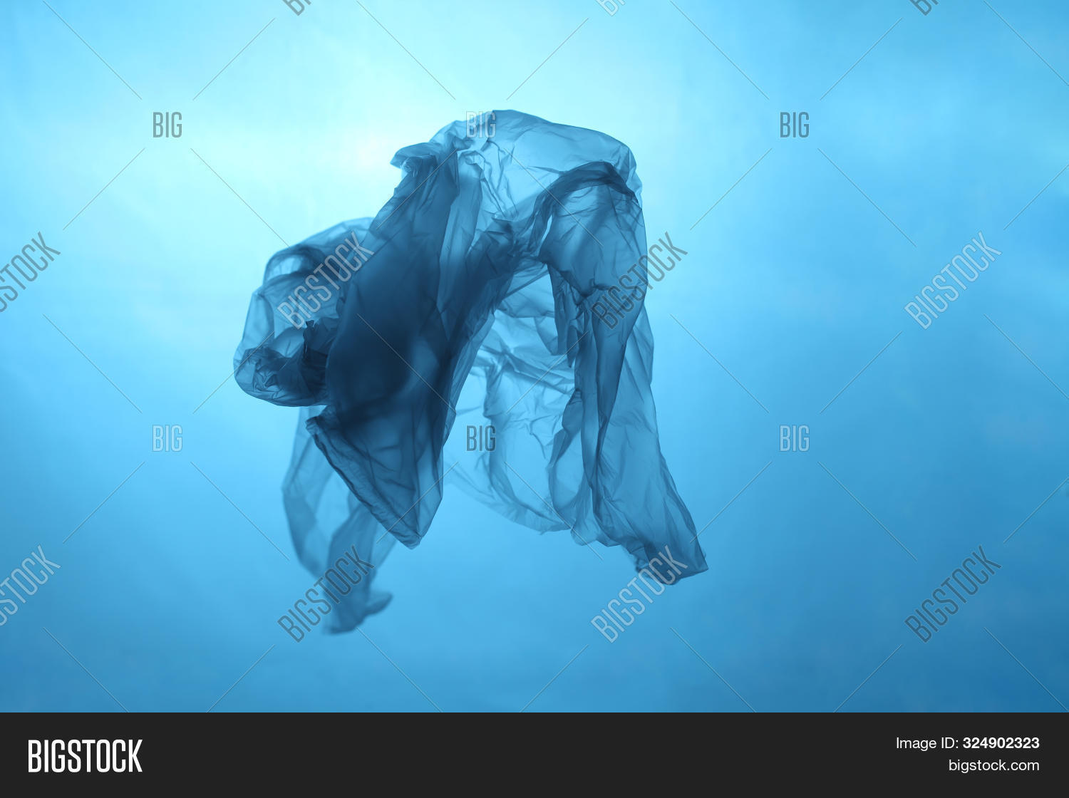 Plastic Bag Blue Water Image & Photo (Free Trial) | Bigstock