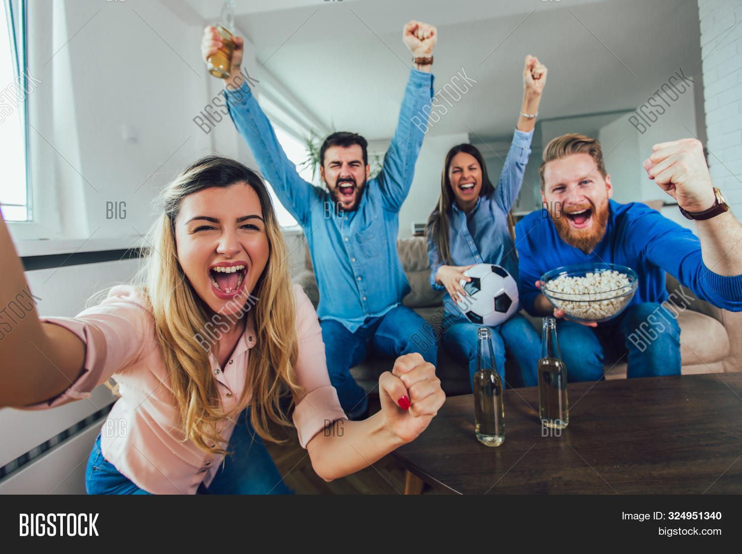 Happy Friends Football Image & Photo (Free Trial) | Bigstock