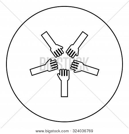 Five Hands Group Arms Vector & Photo (Free Trial) | Bigstock