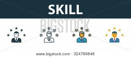 Skill Icon Set. Vector & Photo (Free Trial) | Bigstock