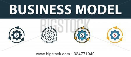 Business Model Icon Vector & Photo (Free Trial) | Bigstock