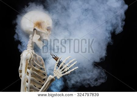 Skeleton Vaping Clouds Image & Photo (Free Trial) | Bigstock
