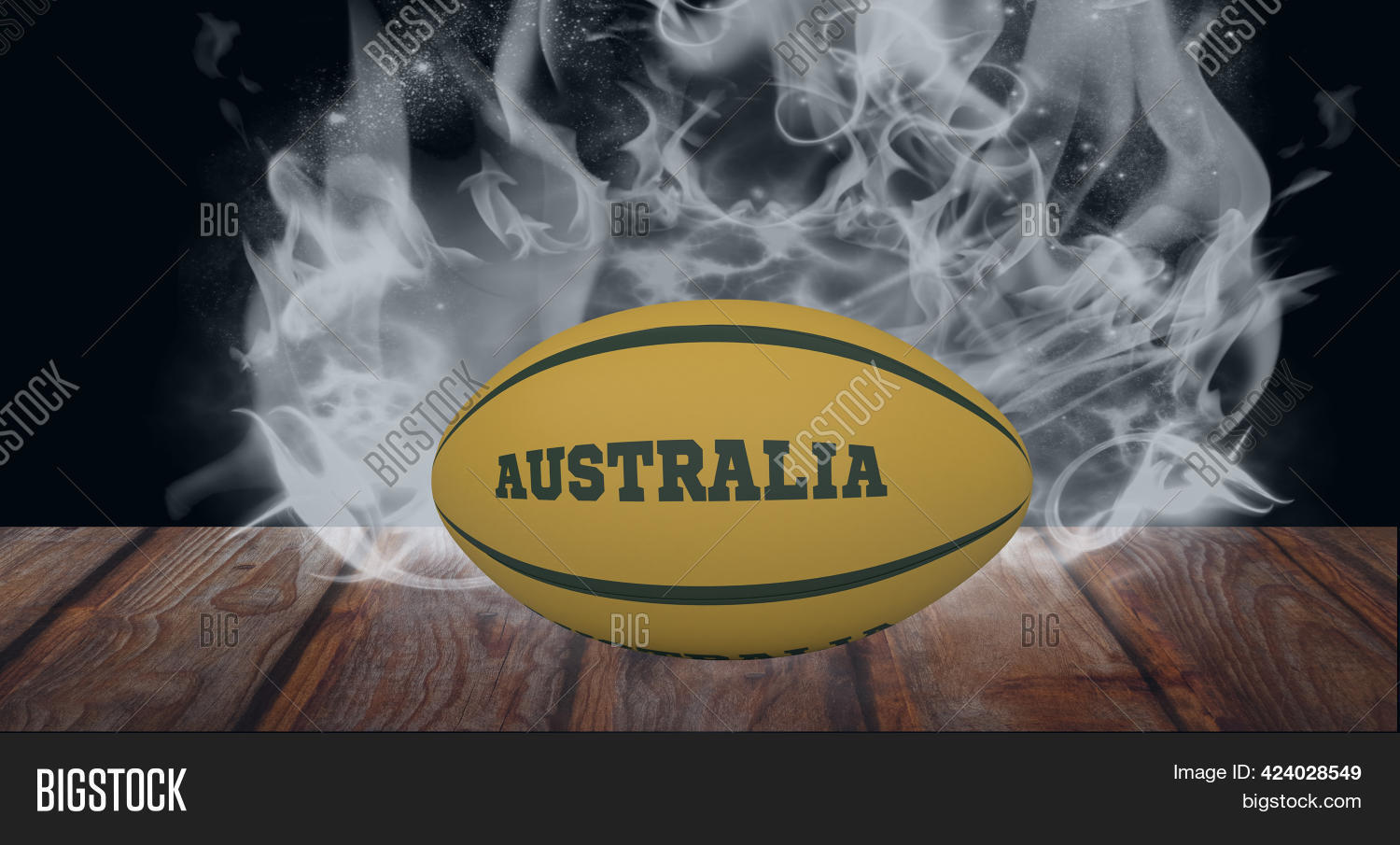 Yellow Rugby Ball Image & Photo (Free Trial) | Bigstock