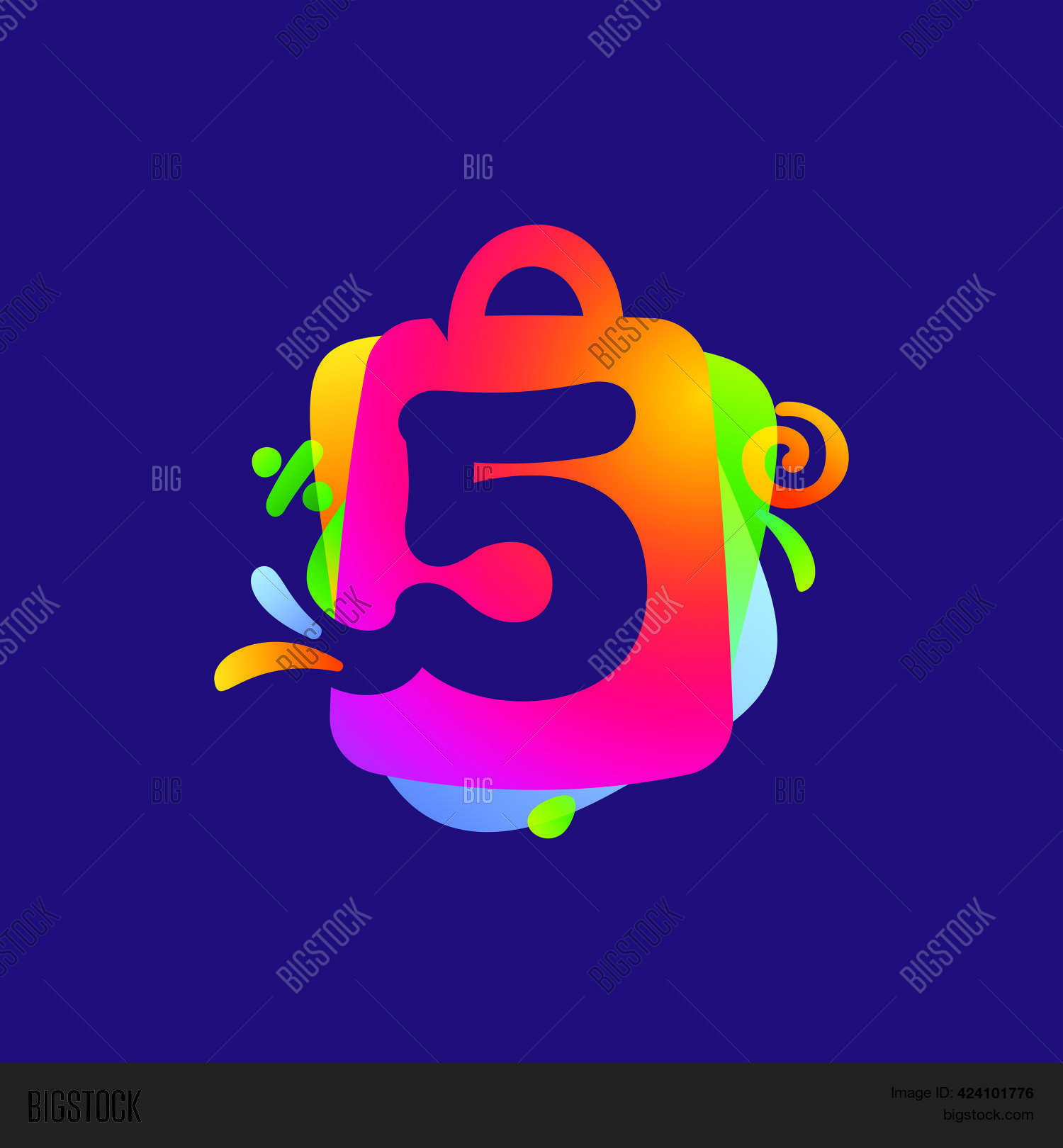 Number Five Logo Vector & Photo (Free Trial) | Bigstock