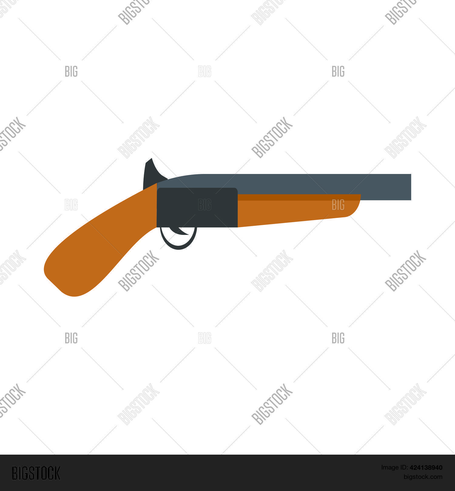 Flintlock Gun Handgun Vector & Photo (Free Trial) | Bigstock