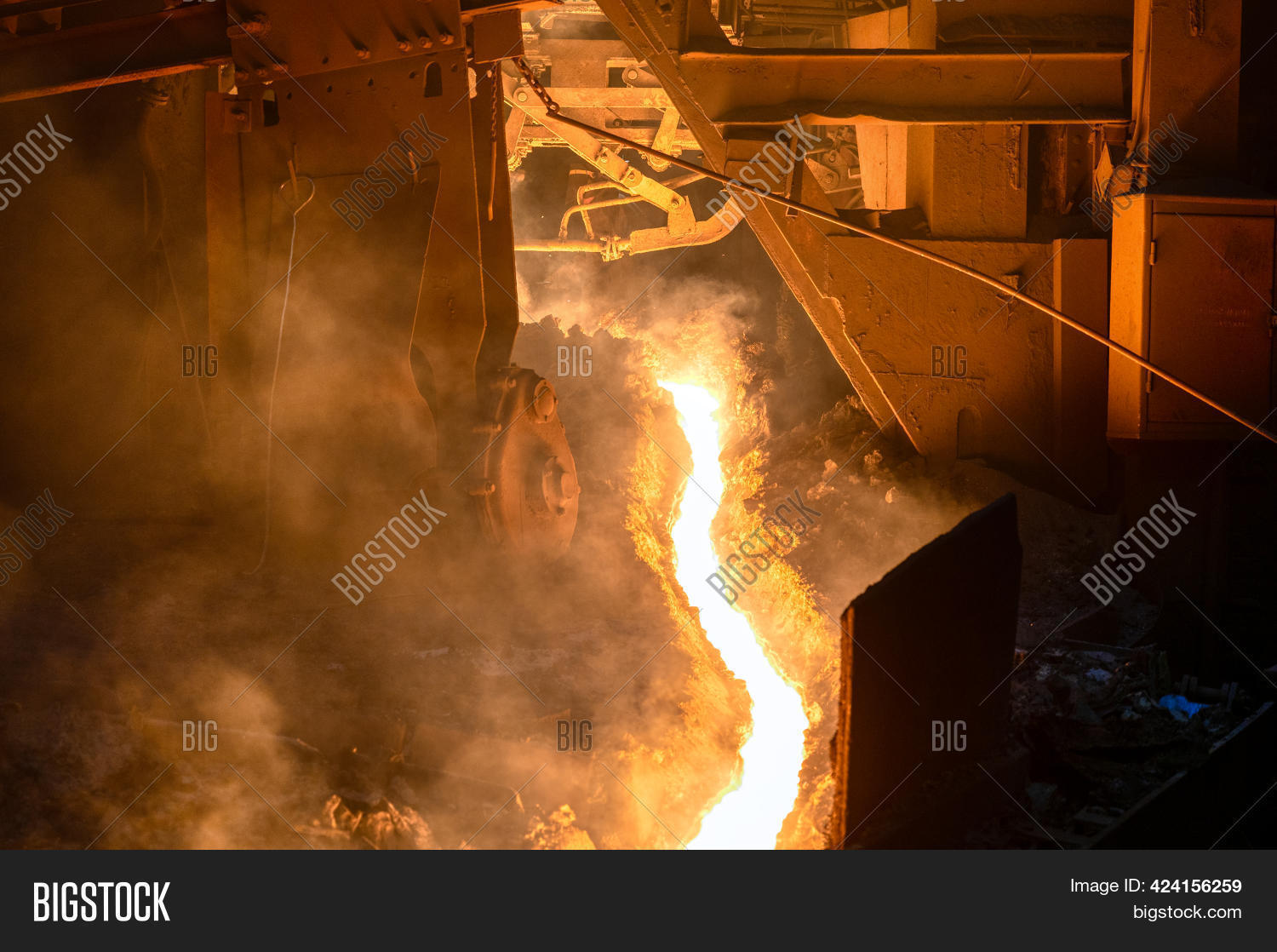 Flow Molten Hot Metal Image & Photo (Free Trial) | Bigstock