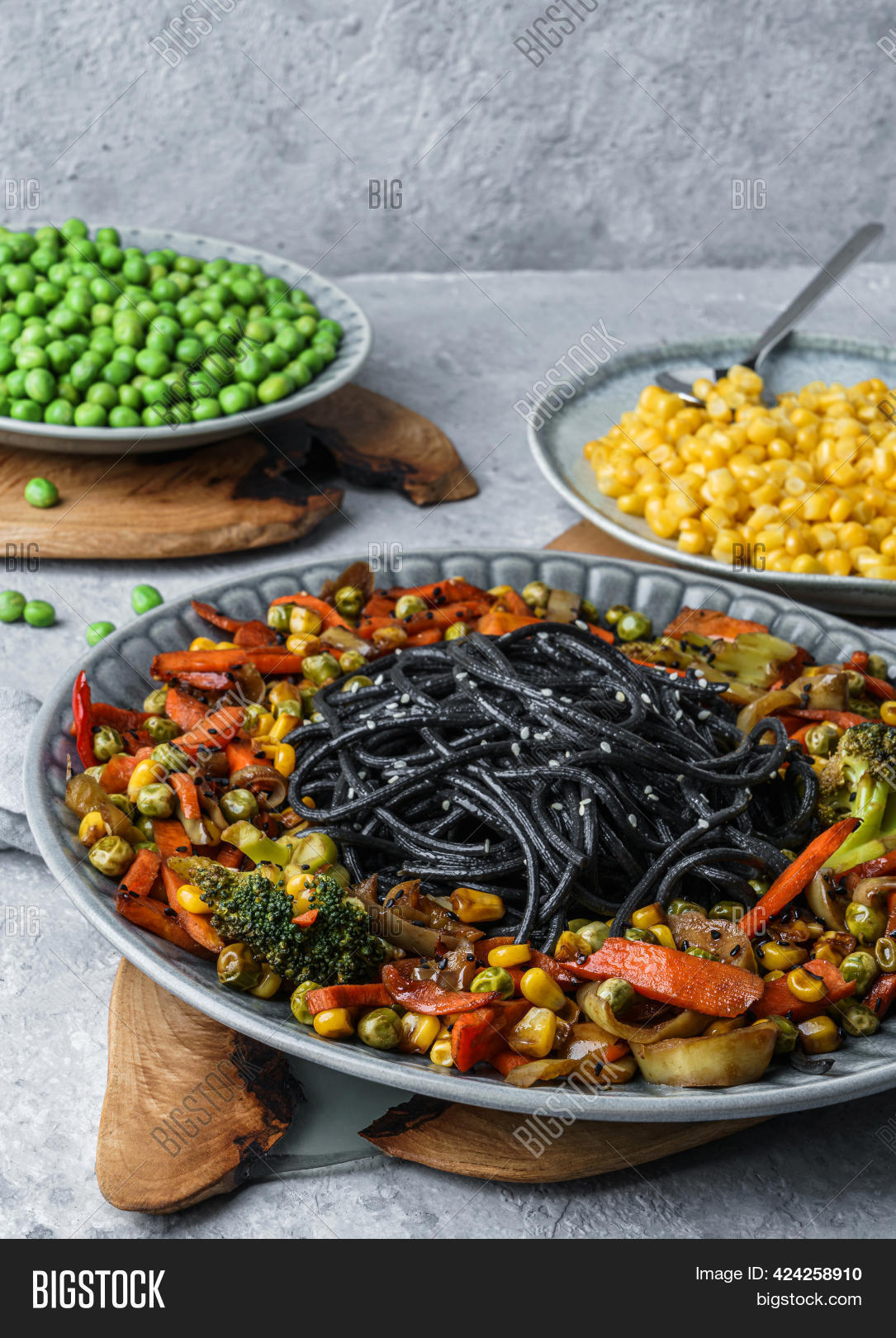 Black Spaghetti Pasta Image & Photo (Free Trial) | Bigstock