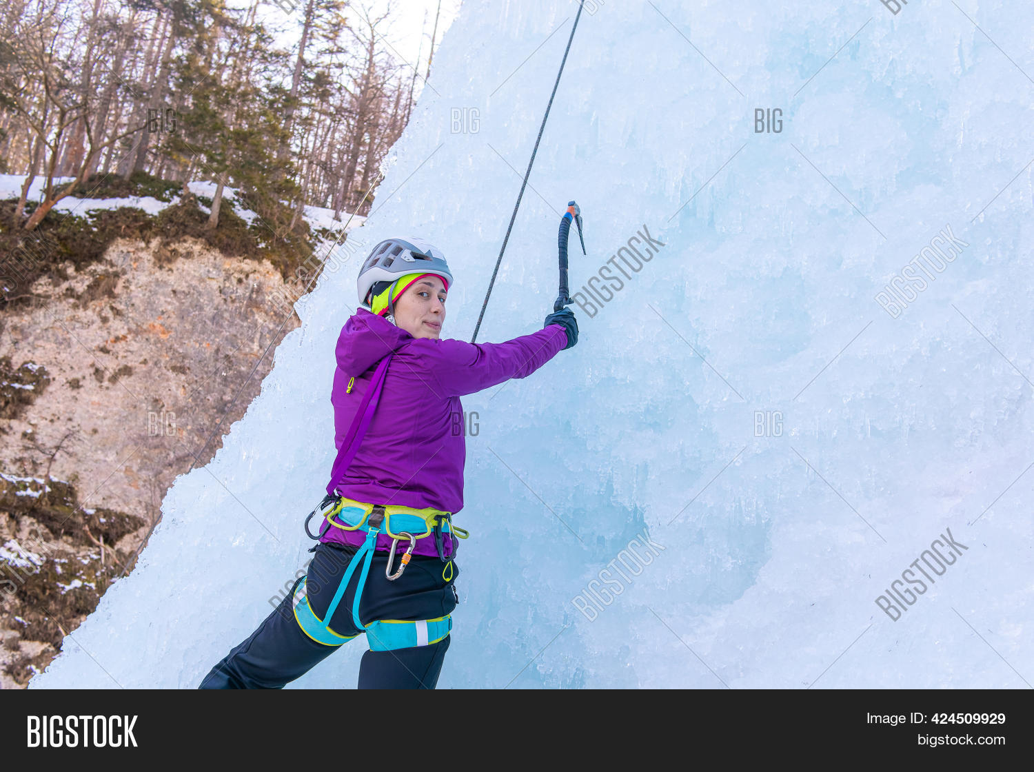 Female Ice Climber Image & Photo (Free Trial) | Bigstock