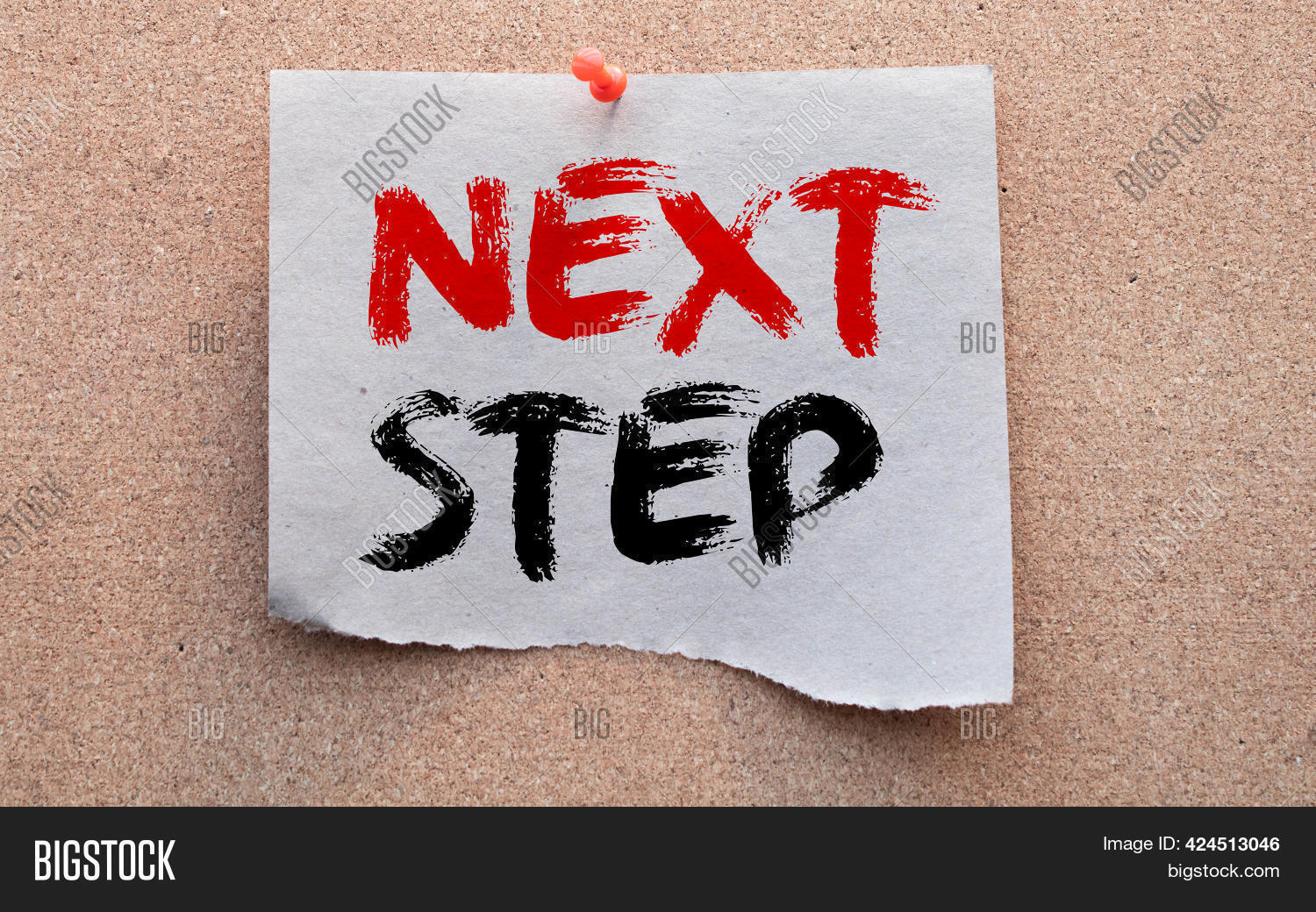 Next Steps Written Image & Photo (Free Trial) | Bigstock