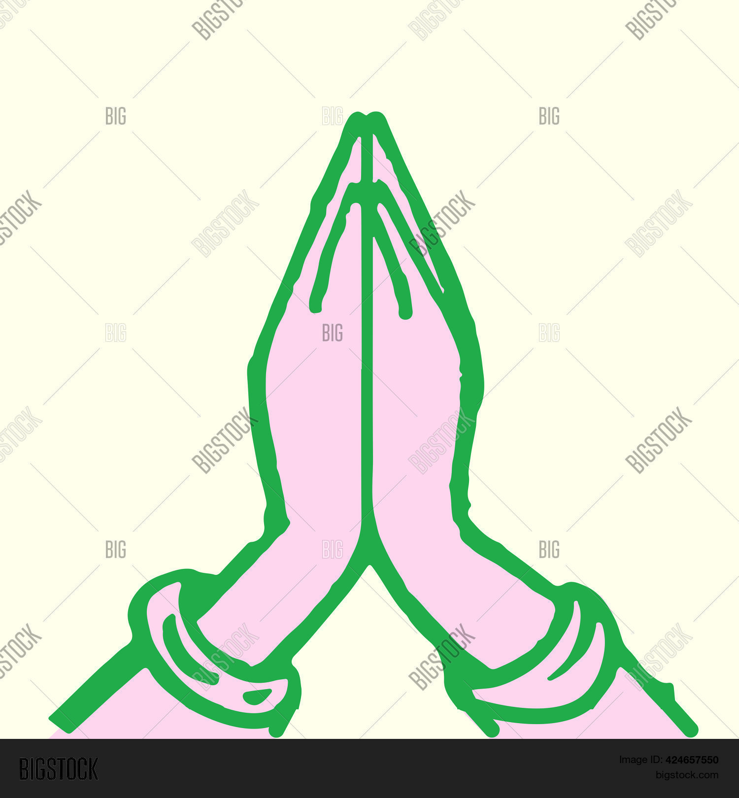 Namaste Hands Drawing