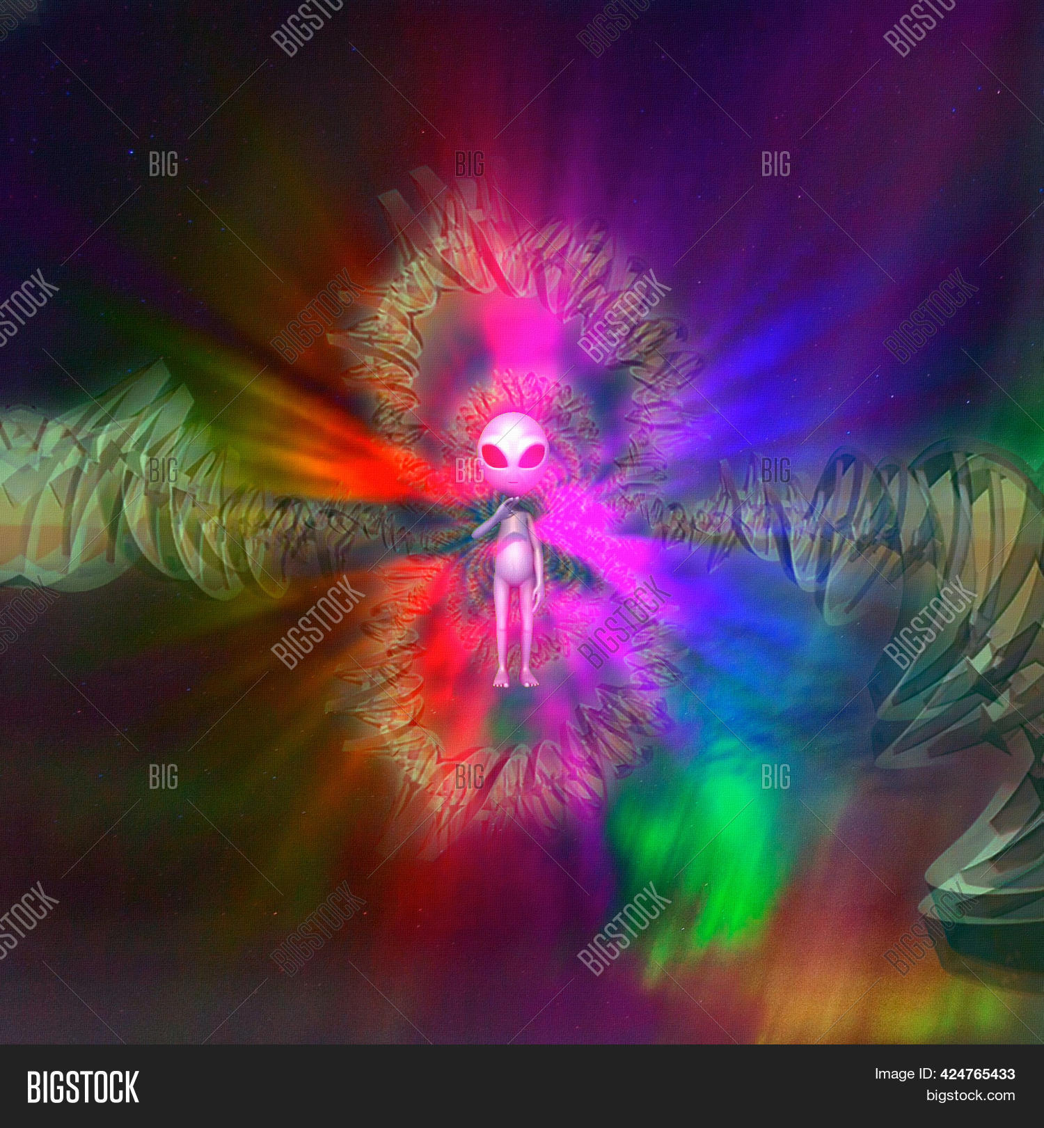 Alien DNA Strand Image & Photo (Free Trial) | Bigstock