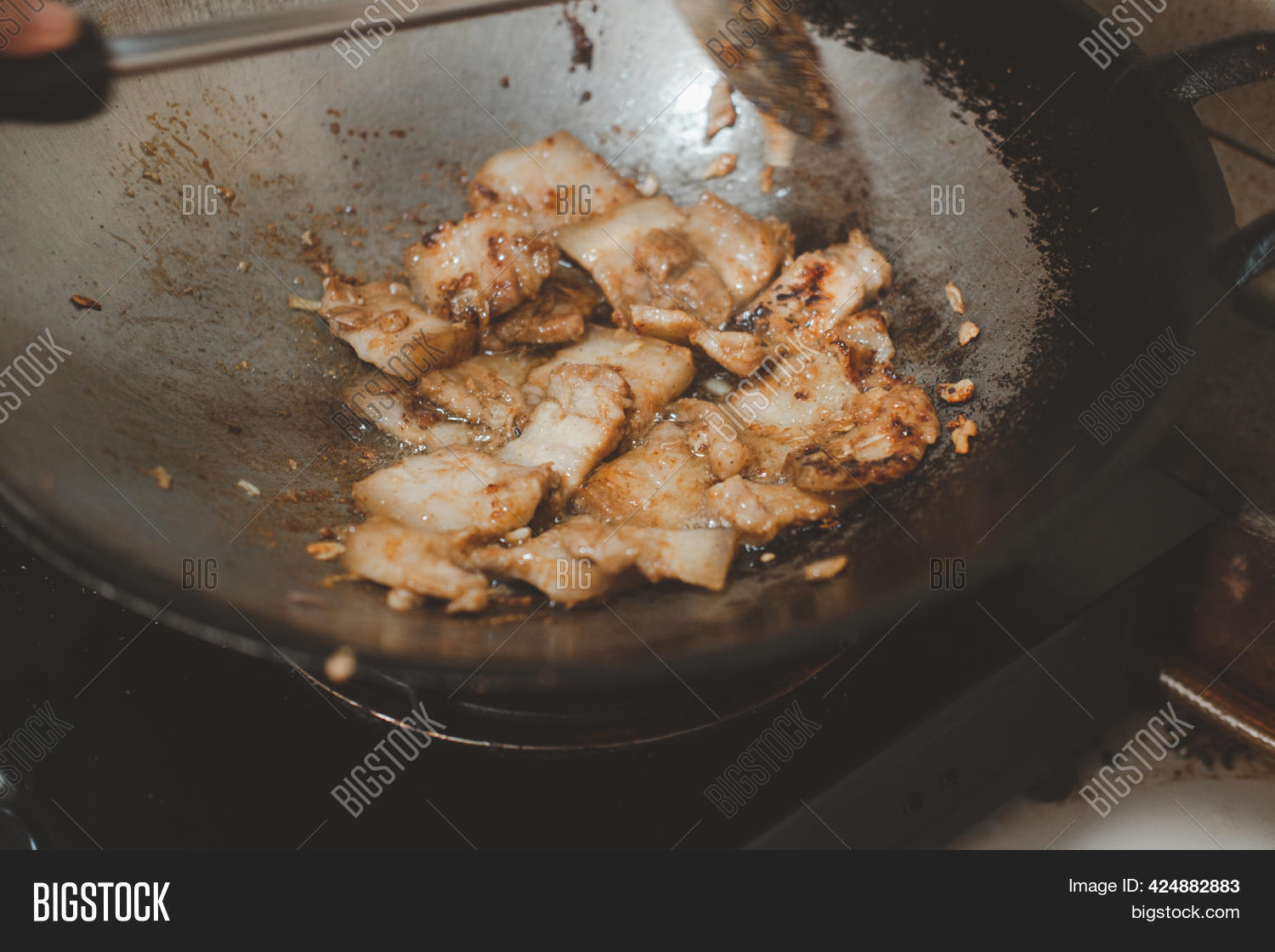 Cooking Fried Pork Image & Photo (Free Trial) | Bigstock