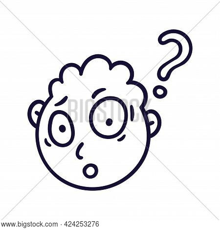 Questioning Face Cartoon