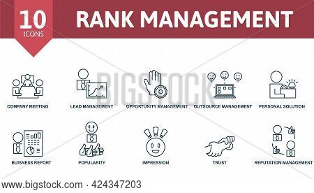 Rank Management Icon Vector & Photo (Free Trial) | Bigstock