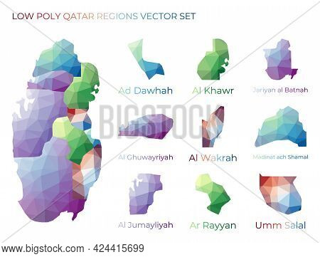 Qatari Low Poly Vector & Photo (Free Trial) | Bigstock
