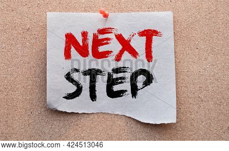 Next Steps Written Image & Photo (Free Trial) | Bigstock