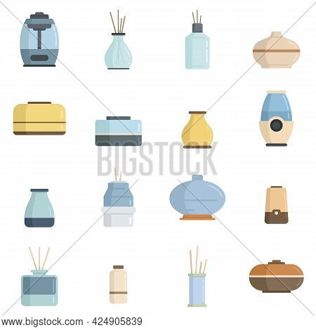 Diffuser Icons Set. Vector & Photo (Free Trial) | Bigstock