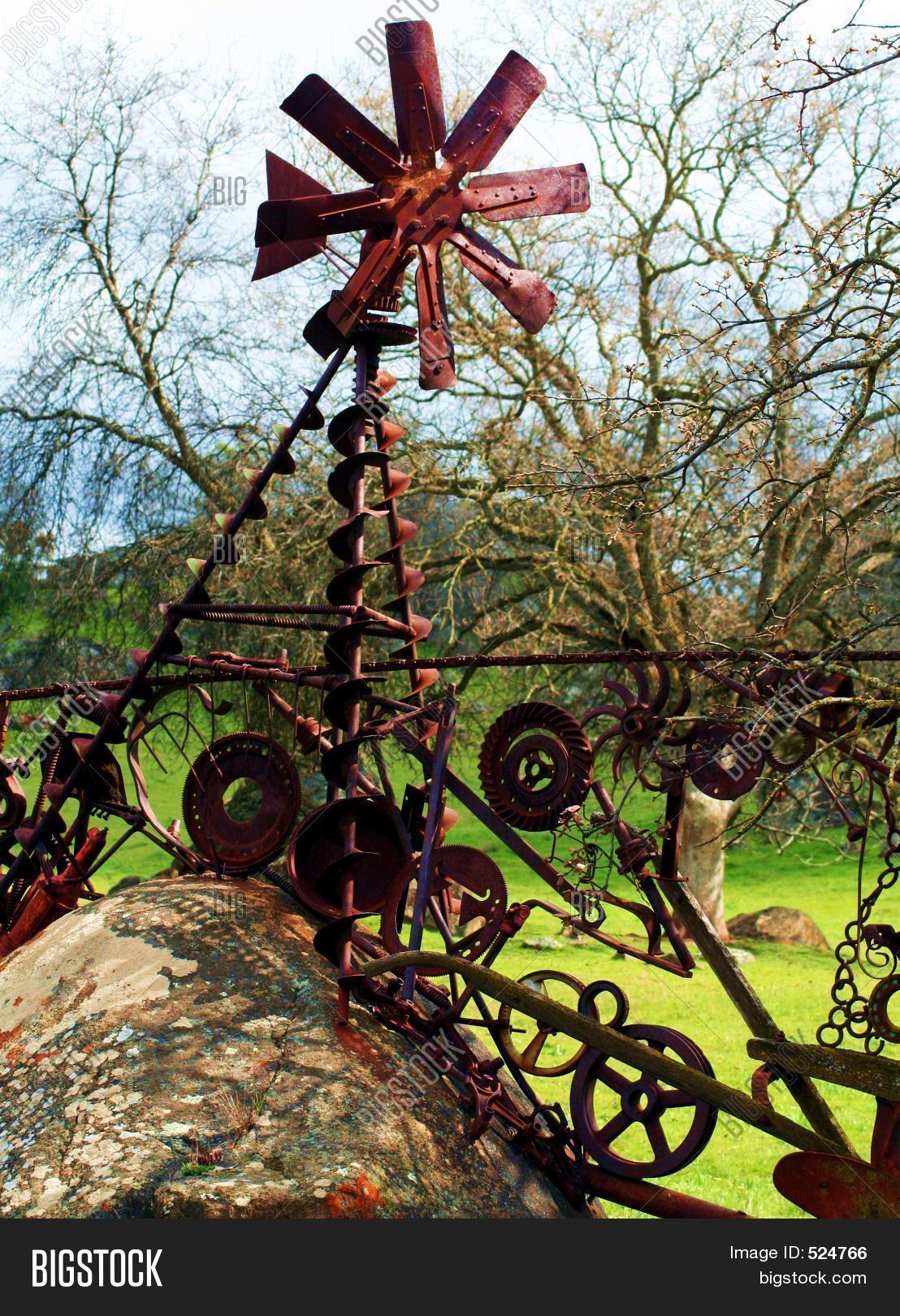 Metal Art Windmill Image & Photo (Free Trial) | Bigstock