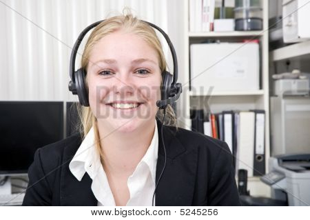 Smiling Receptionist Image & Photo (Free Trial) | Bigstock
