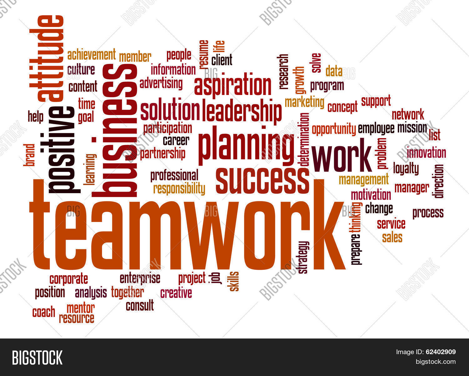 Teamwork Word Cloud Image & Photo (Free Trial) | Bigstock