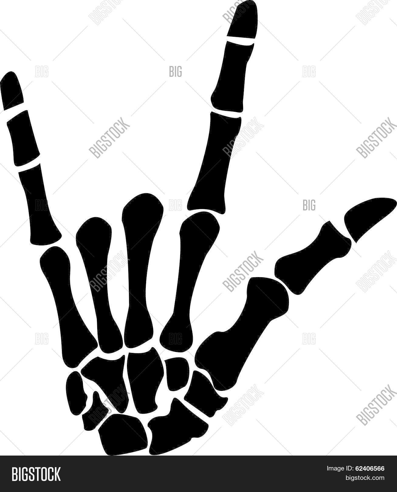 Rock Skeleton Hand Vector & Photo (Free Trial) | Bigstock