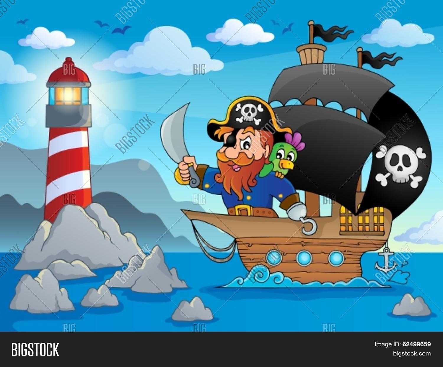 Pirate Ship Theme Vector & Photo (Free Trial) | Bigstock