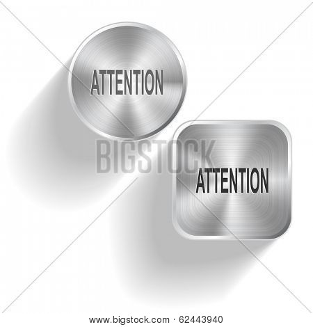 Attention. Raster Set Image & Photo (Free Trial) | Bigstock
