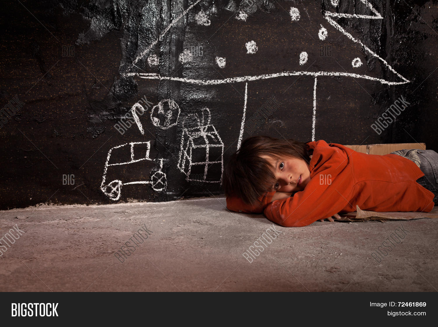Poor Kid On Street Image & Photo (Free Trial) | Bigstock