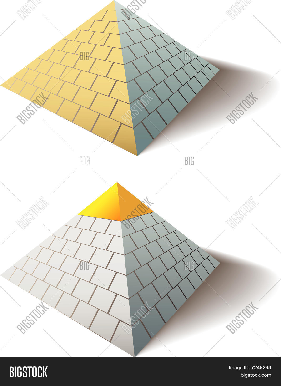 Egyptian Pyramids Set Vector & Photo (Free Trial) | Bigstock