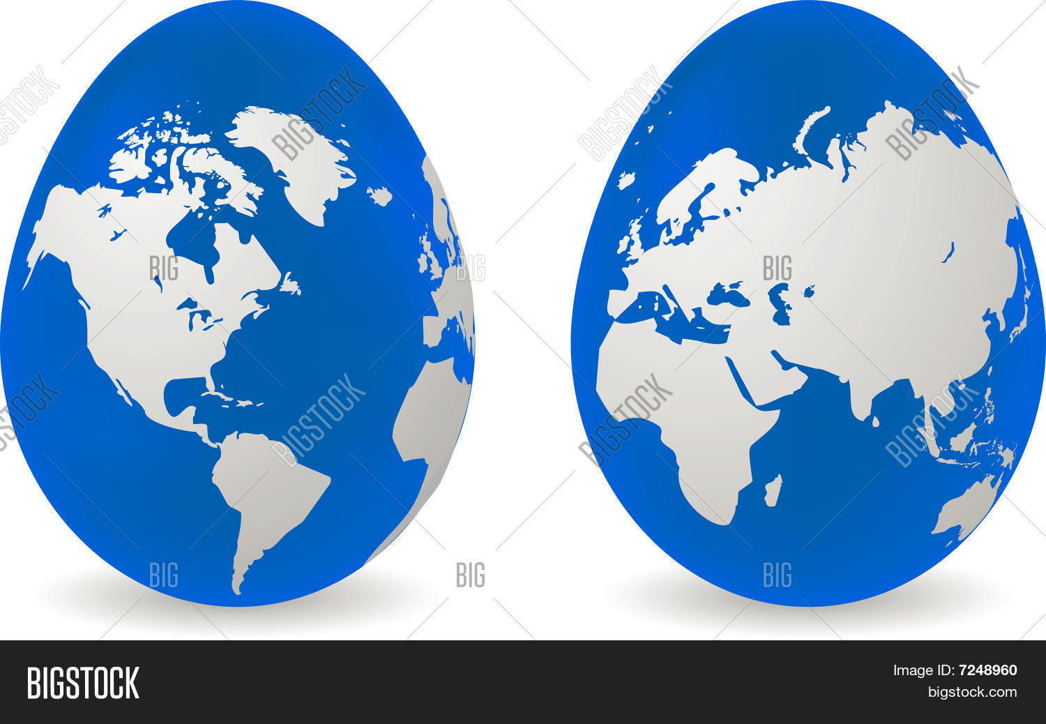 Eggs Global Map Vector & Photo (Free Trial) | Bigstock