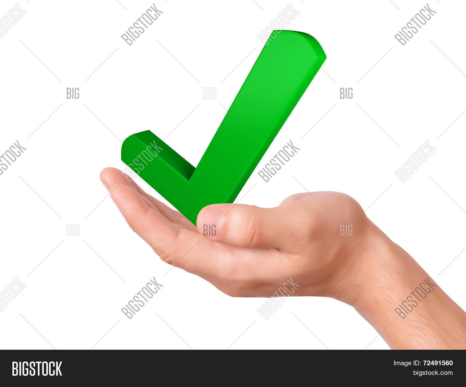 Hand Holding Check Image & Photo (Free Trial) | Bigstock