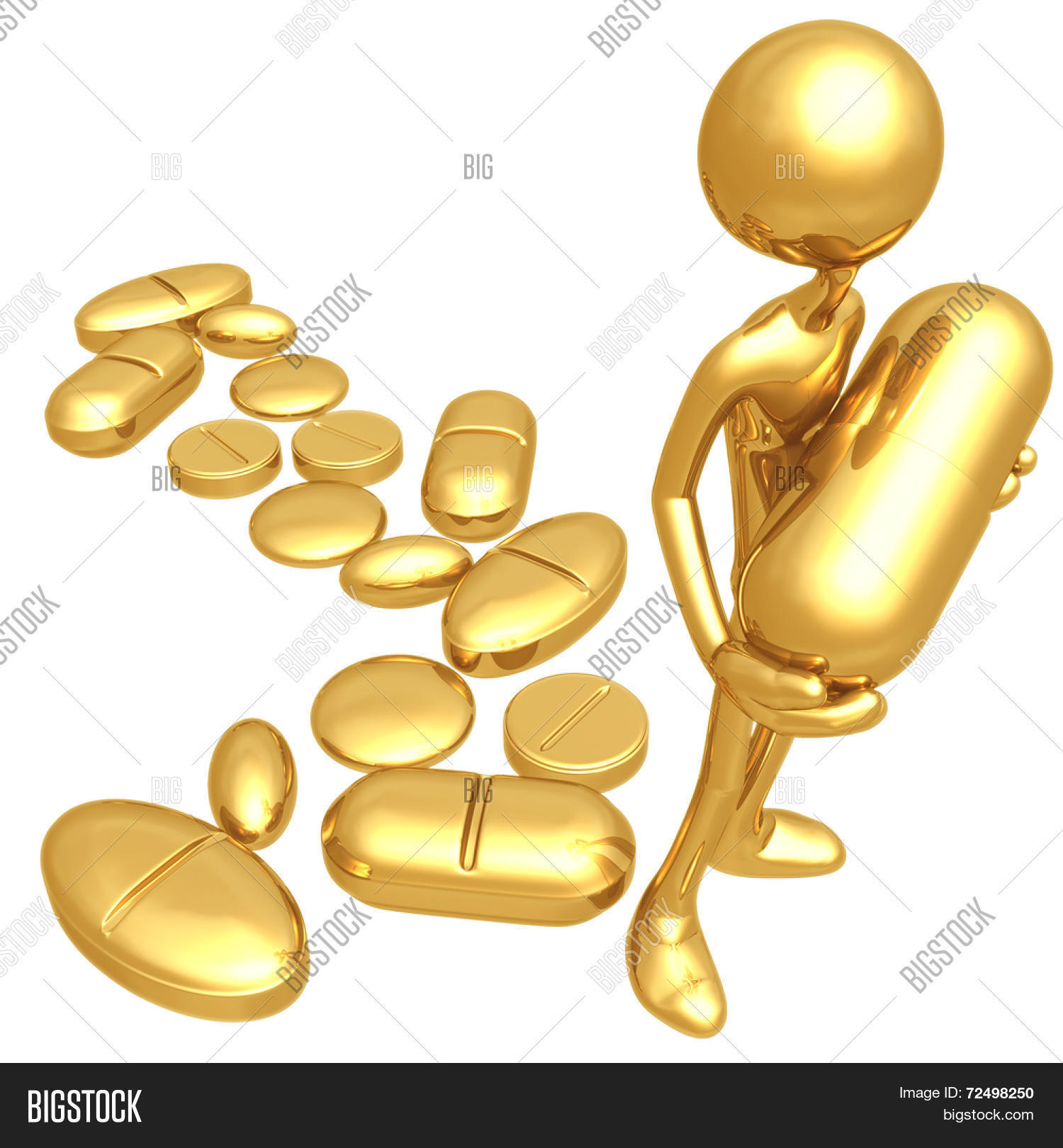 Holding Giant Pill Image & Photo (Free Trial) | Bigstock