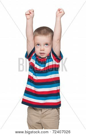 Cute Little Boy Shows Image & Photo (Free Trial) | Bigstock