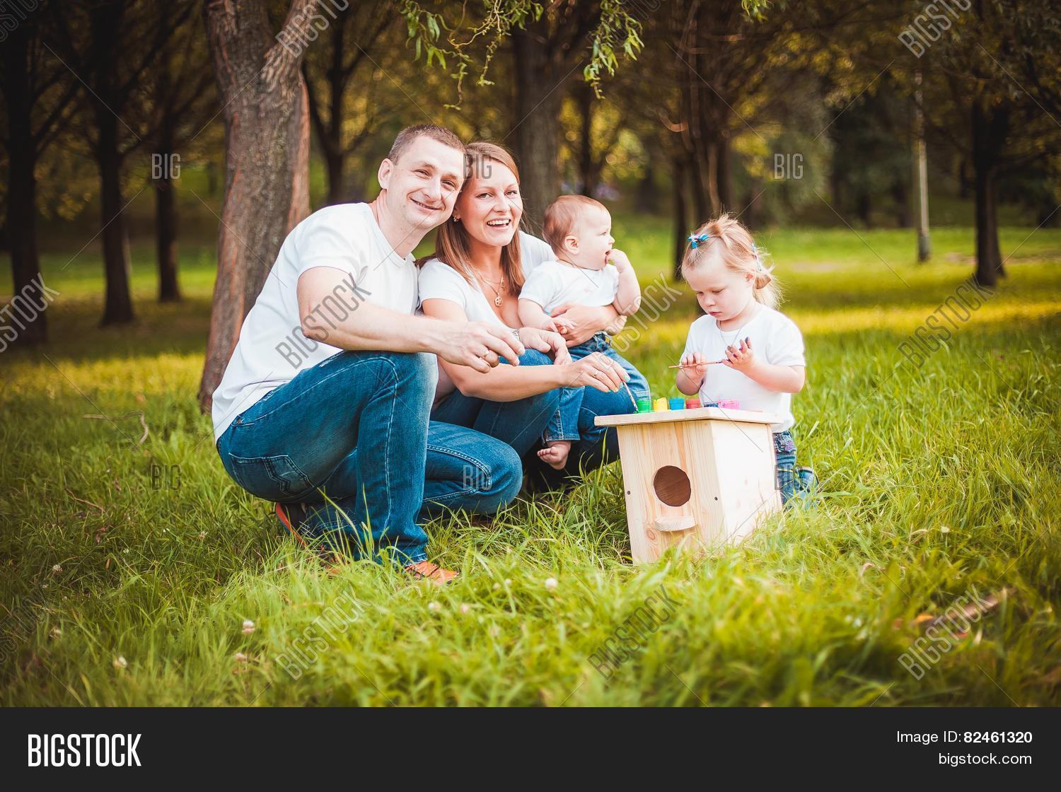 Happy Family Nesting Image & Photo (Free Trial) | Bigstock